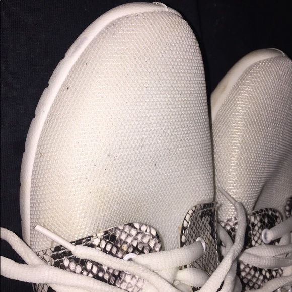 Via Pinky | Shoes | Via Pinky White Snakeskin Sneakers | Poshmark